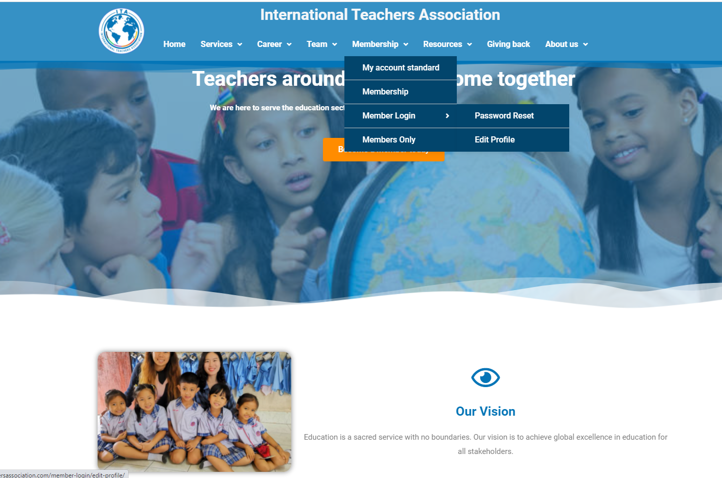 Members Only - International Teachers Association