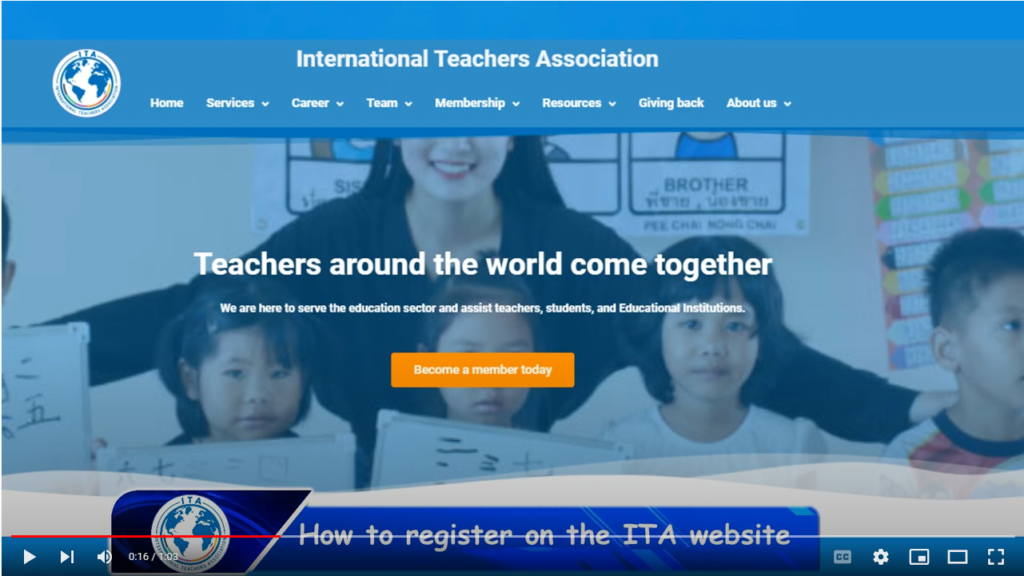 Members Only - International Teachers Association